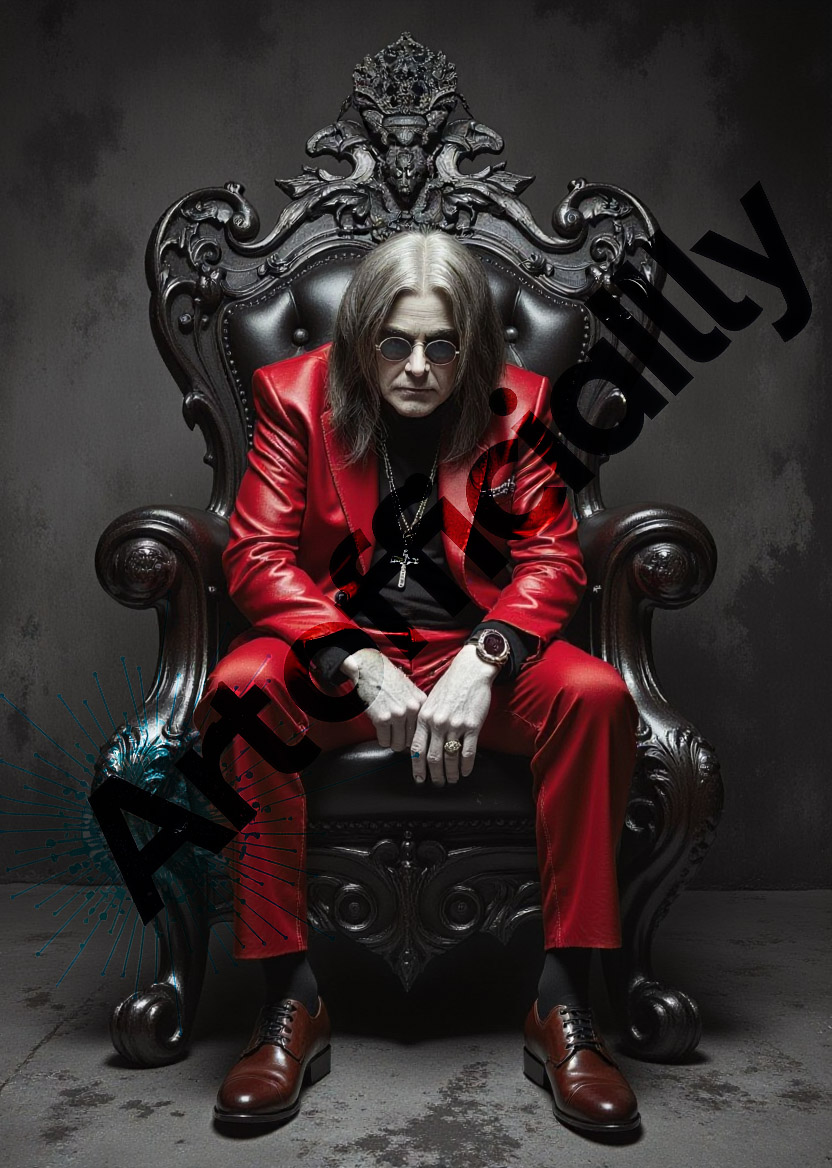 Ozzy Osbourne “Prince of Darkness” – Metal Poster - Artofficially
